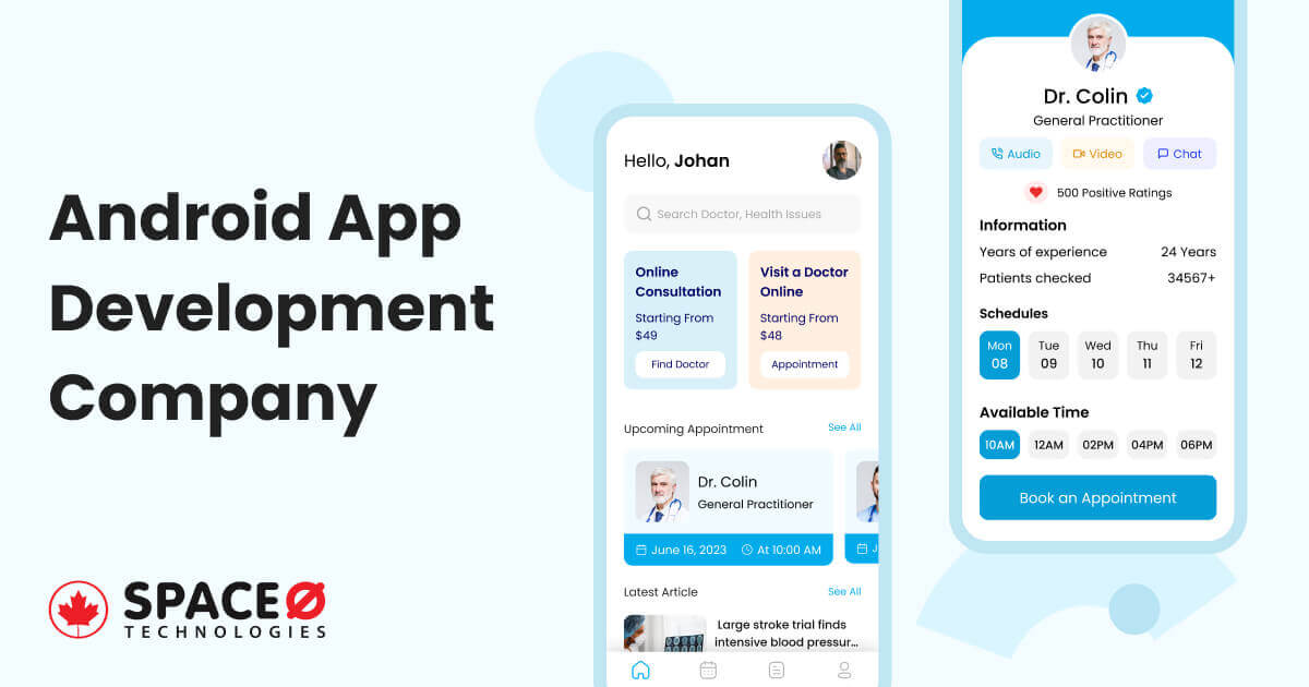 Android App Development Company in Canada- Space-O