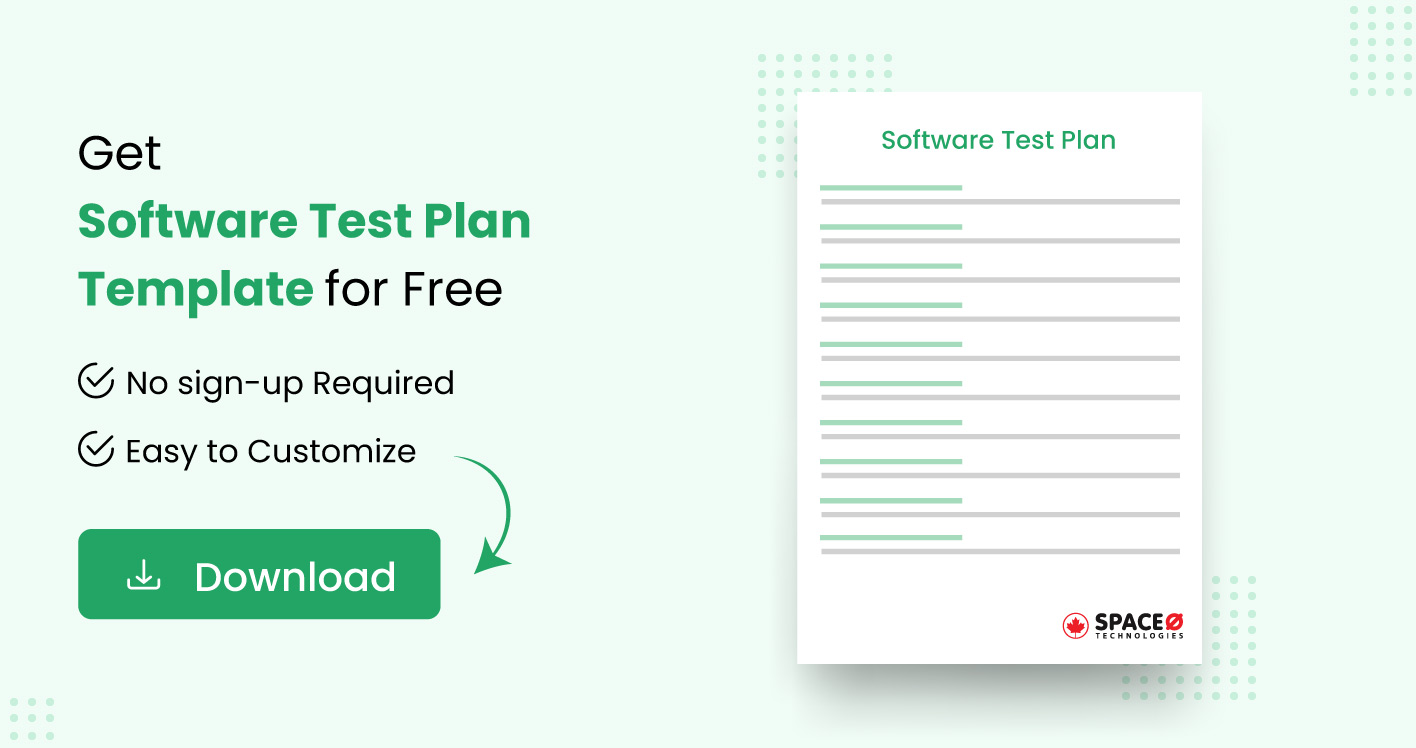Software Test Plan Template - Free Sample